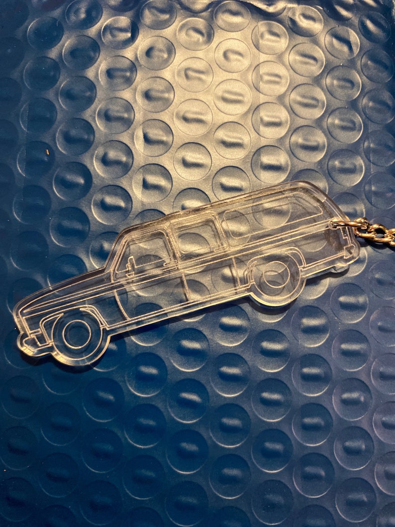 1989-1990 Chevrolet Suburban Keychain Acrylic Laser Cut Engraved Etched ...
