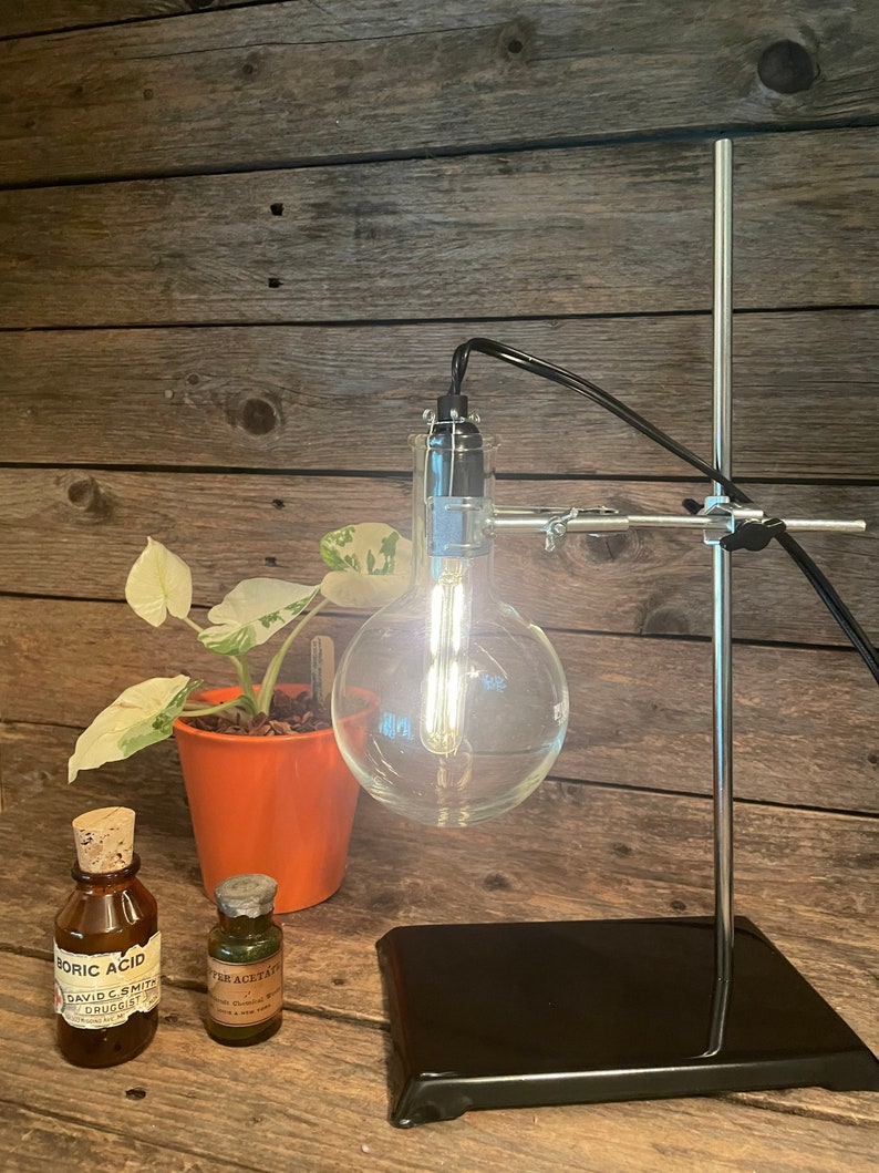Chemistry Industrial Science Lamp Scientist Gift Decor Upcycled Desk ...