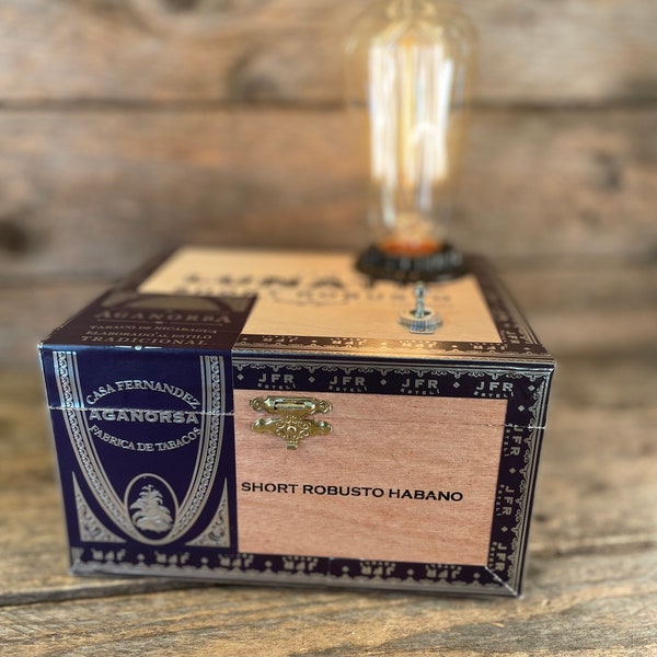 Cigar Box Table Lamp - Etsy