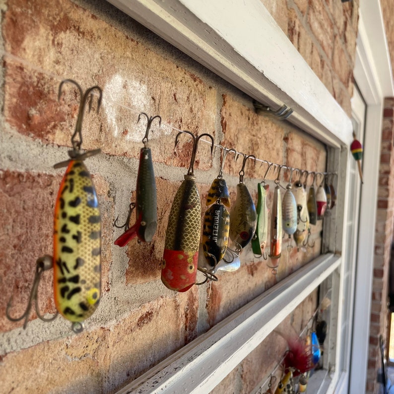 Vintage Fishing Lure Display Fishing Gift for Dad Vintage - Etsy