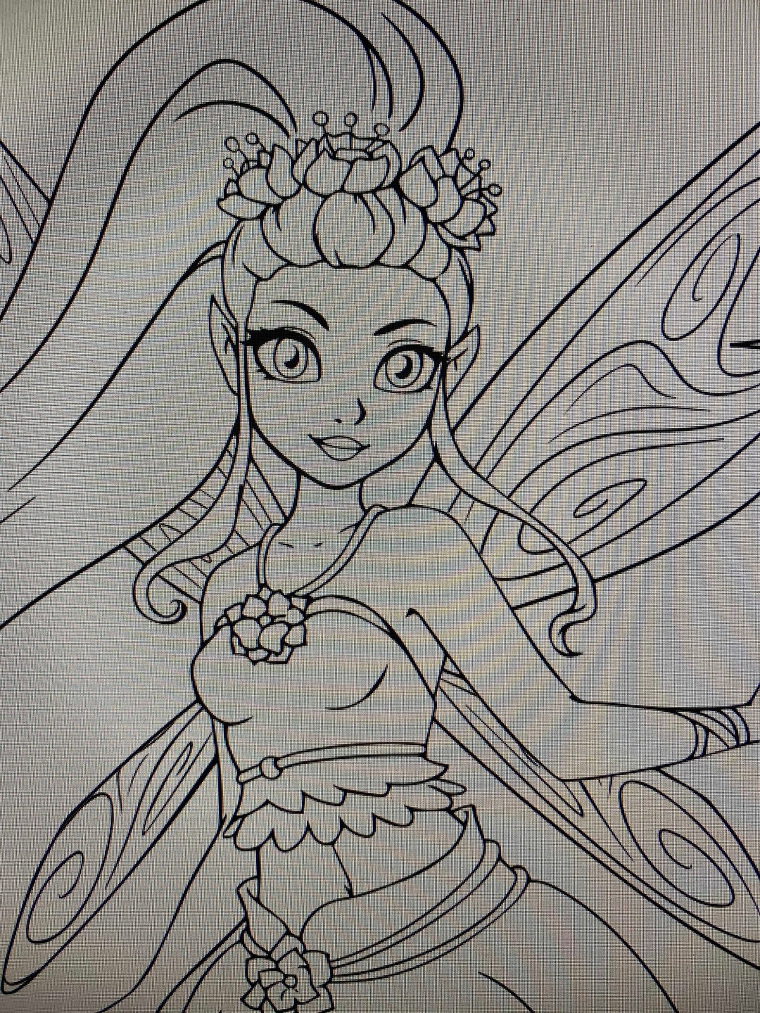 Fairy Coloring Book 40 Pages - Etsy