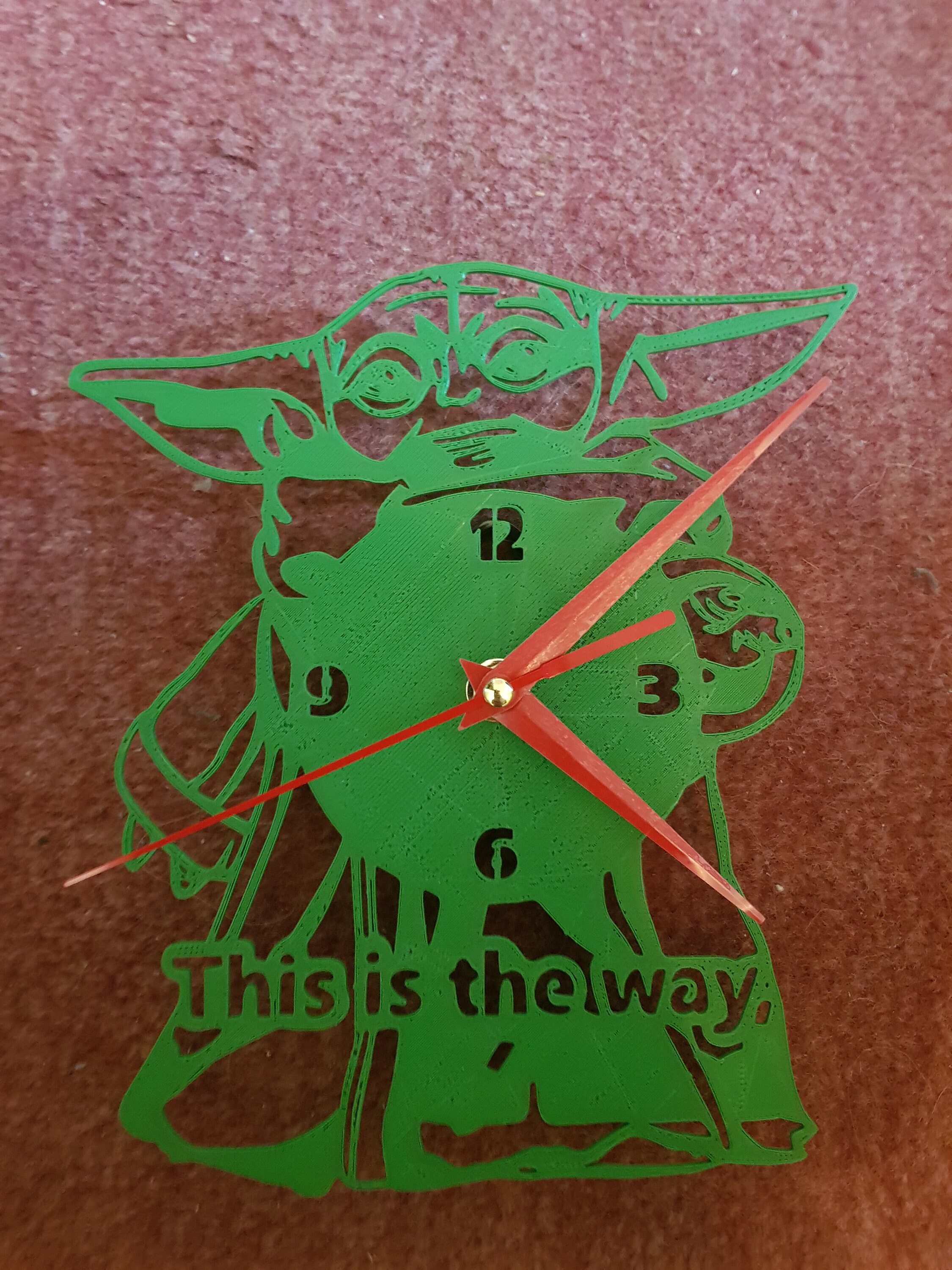 Star wars Baby yoda Grogu 3D printed clock | Etsy