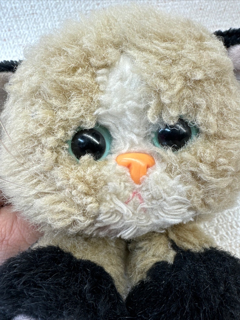 VINTAGE Tyco Kitty Kitty Kittens Plush Tan, Brown Purr Rattle Purring ...