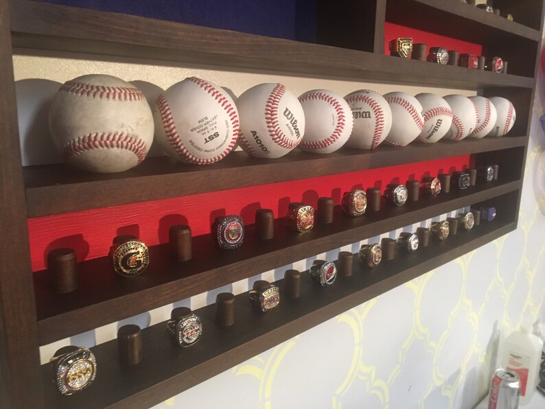 American Flag Baseball Ring Display - Etsy