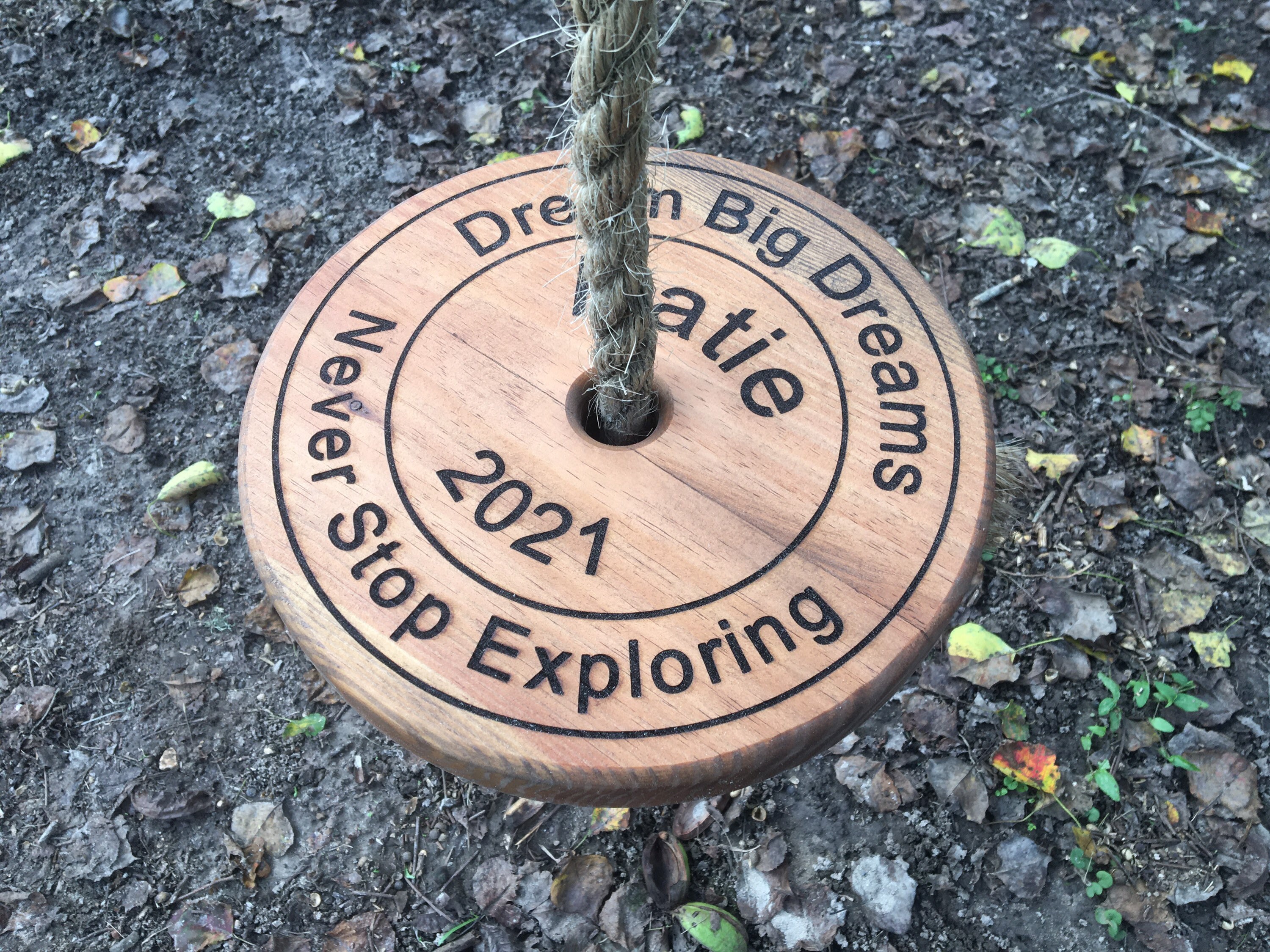 Round Rope Swing personalized - Etsy