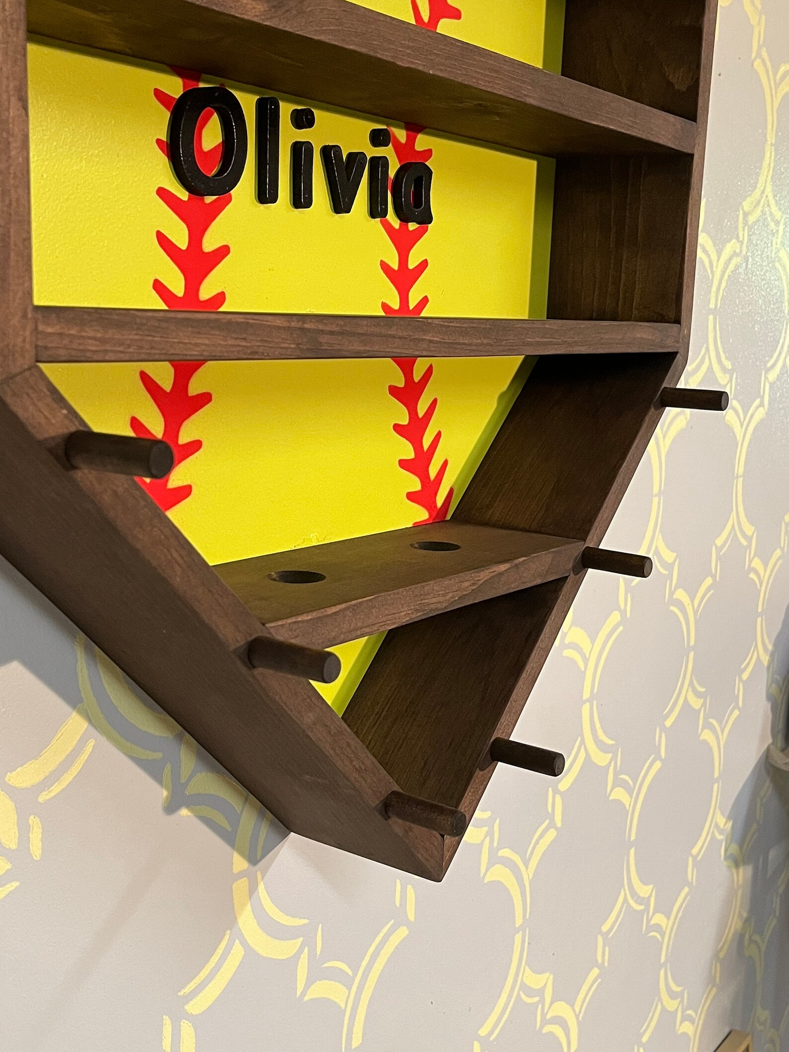 Softball Home Plate Display SB1 - Etsy