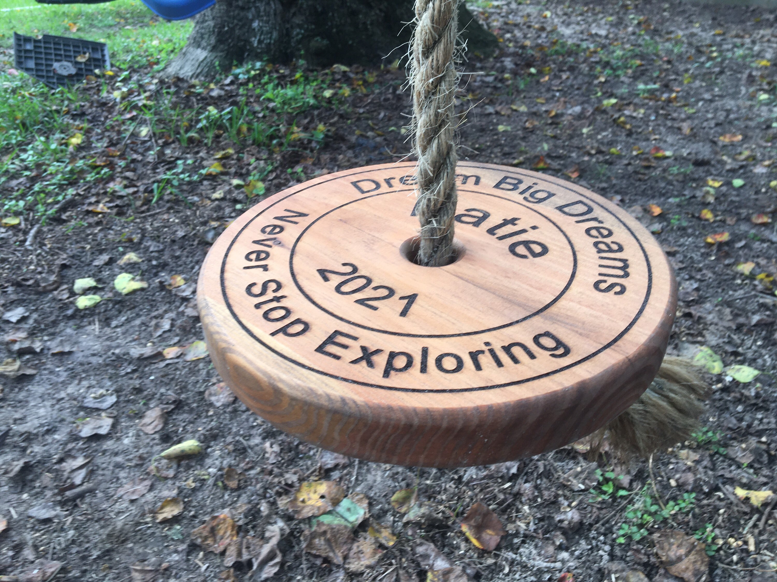 Round Rope Swing personalized - Etsy