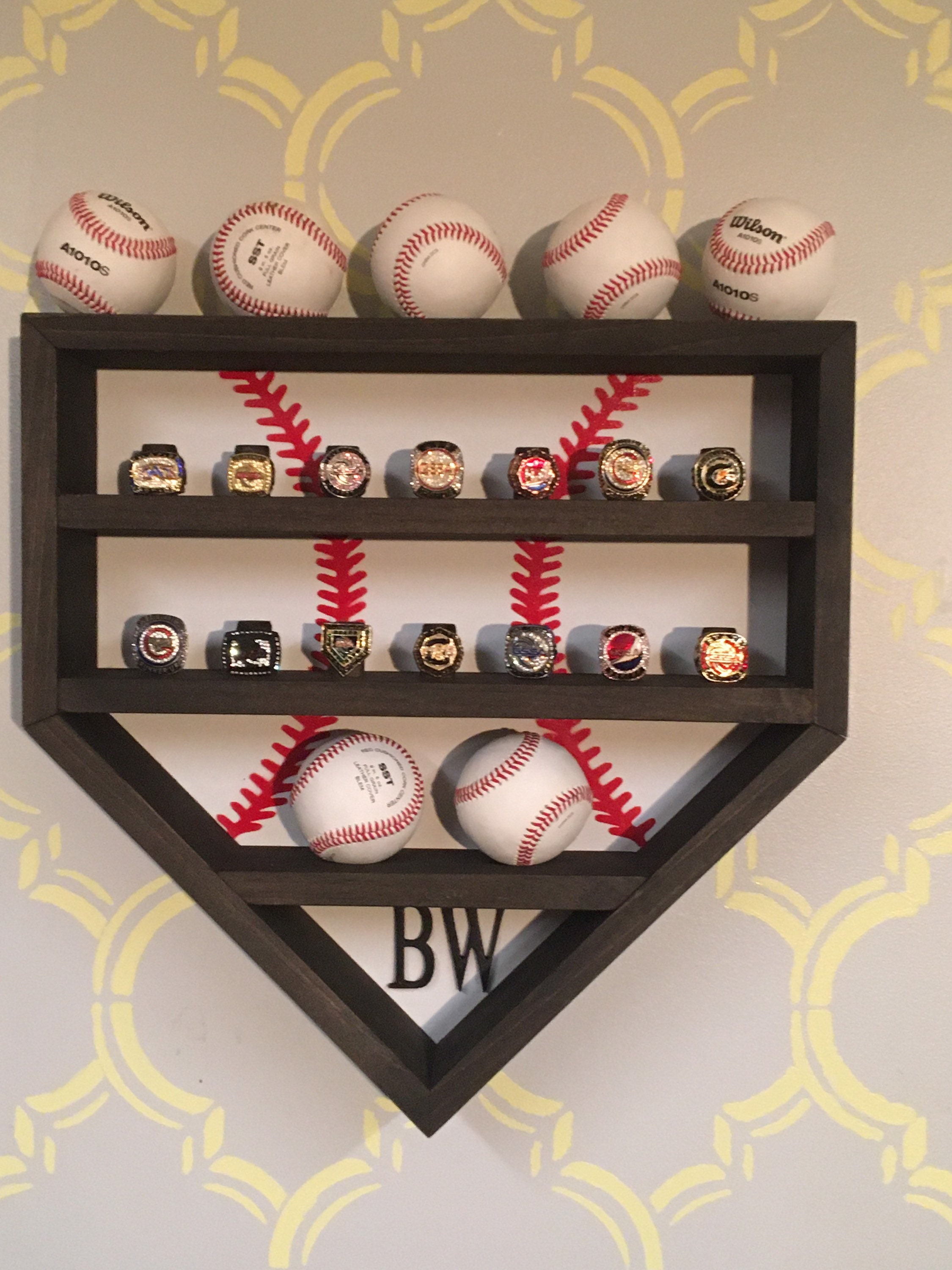 Homeplate Ring & Baseball Showcase jr - Etsy