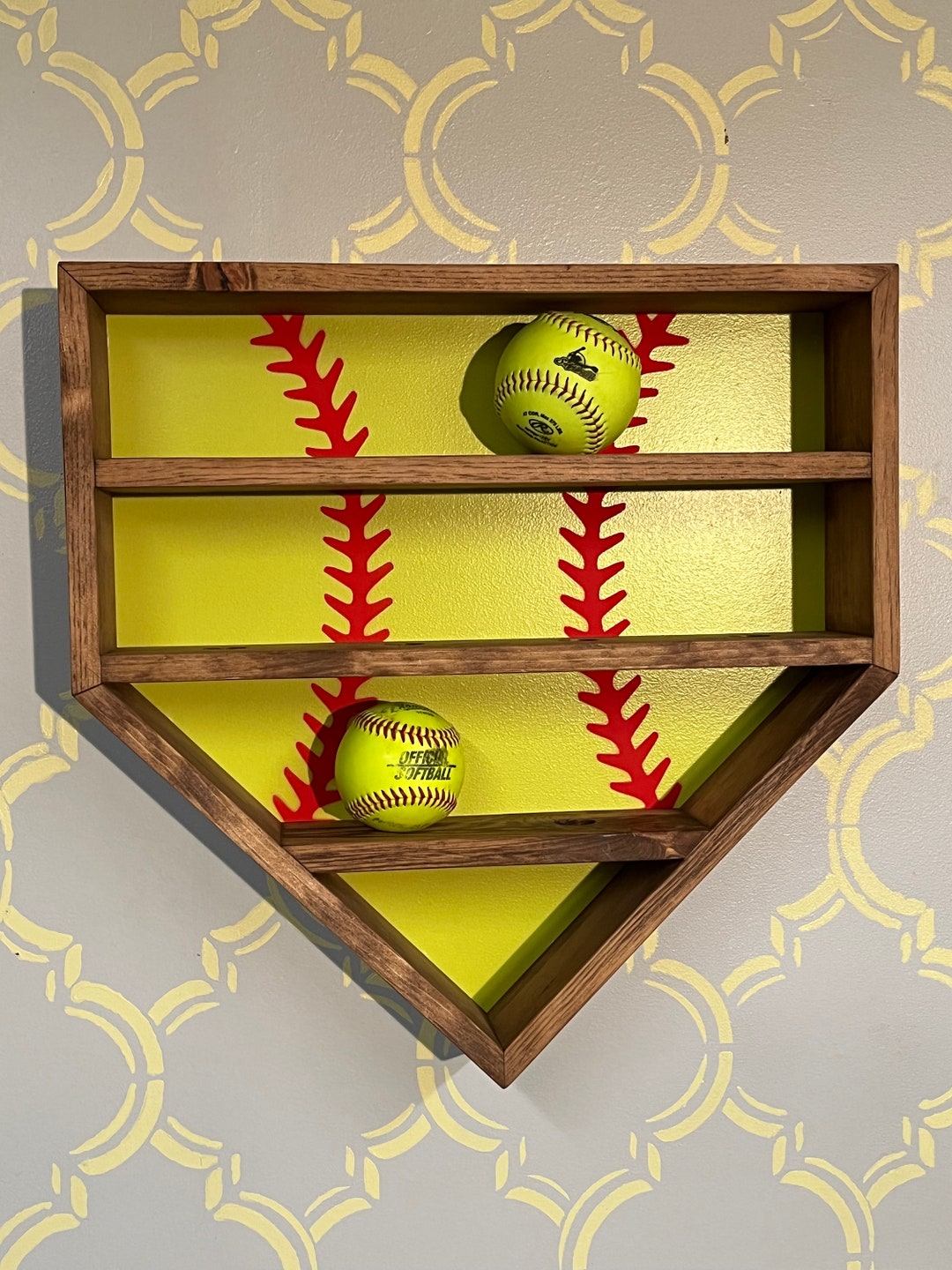 Softball Home Plate Display SB1 - Etsy Österreich
