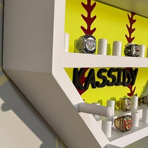 Softball Ring & Medal Display (SB5) - Etsy