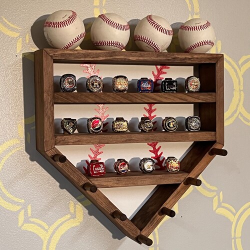 Baseball Home Plate Ring Display - Etsy