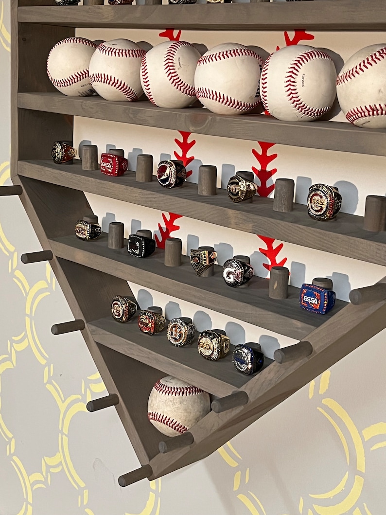 Homeplate Ring & Baseball Display sr - Etsy