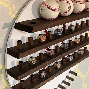 Round Baseball Ring and Medal Display (BASEBR) - Etsy