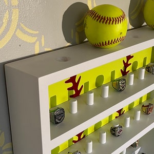 Softball Ring & Medal Display (SB5) - Etsy