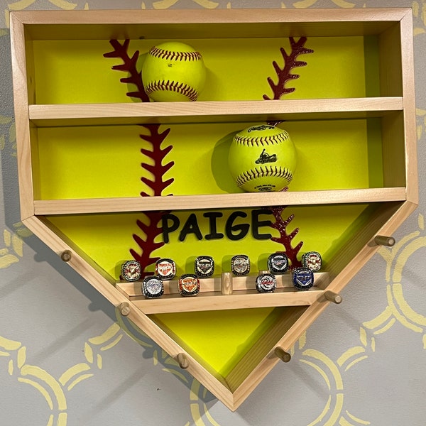 Softball Ring Display Box - Etsy