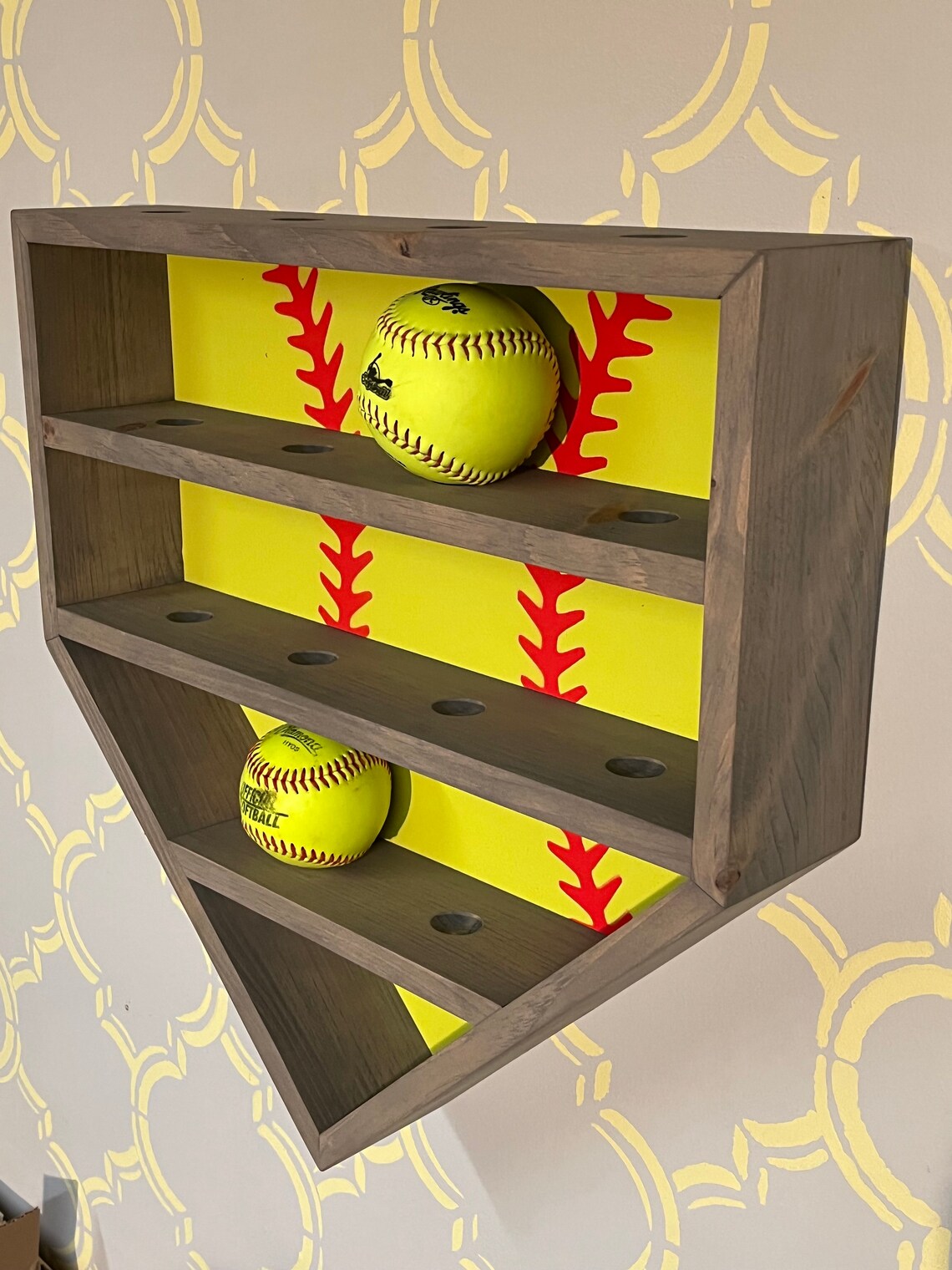 Softball Home Plate Display SB1 - Etsy