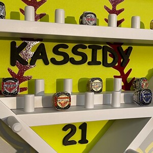 Softball Ring & Medal Display (SB5) - Etsy