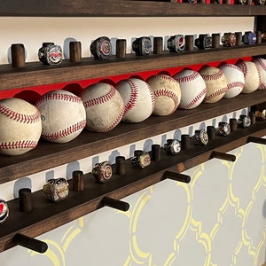 American Flag Baseball Ring Display - Etsy