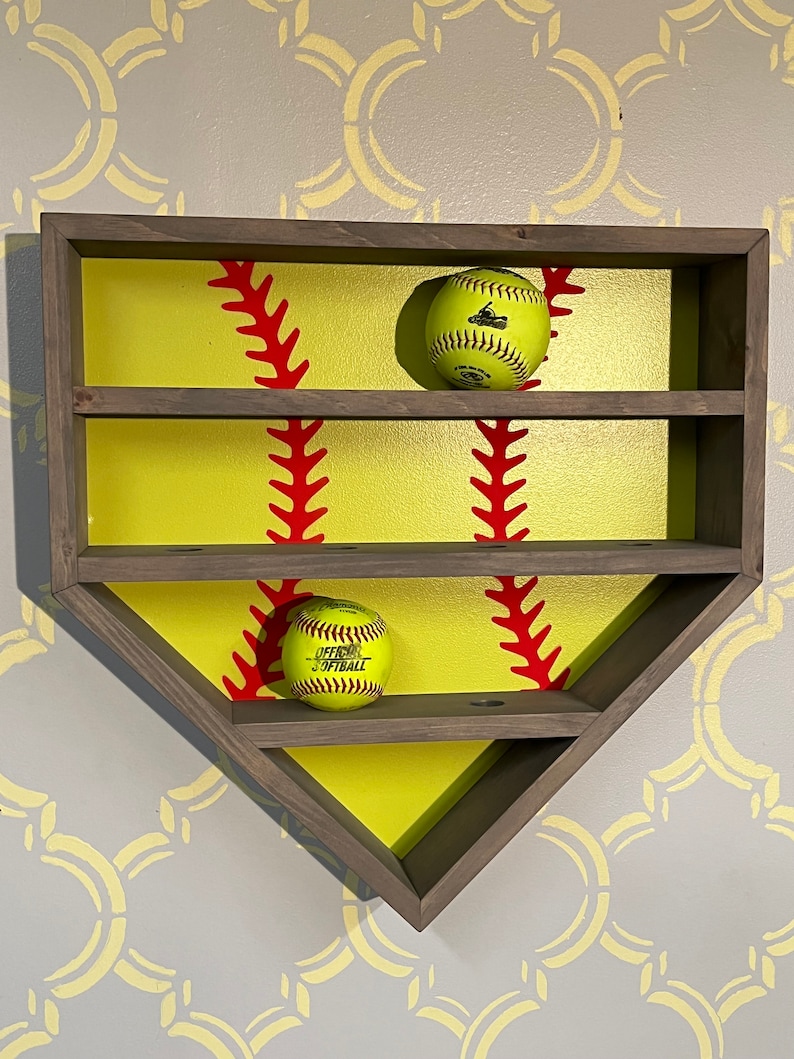 Softball Home Plate Display SB1 - Etsy
