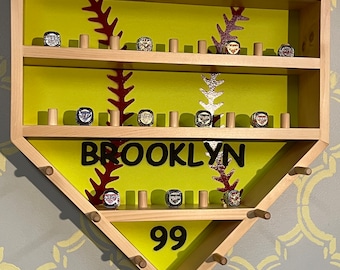 Softball Ring and Ball Display Softball Ring Display Medal - Etsy