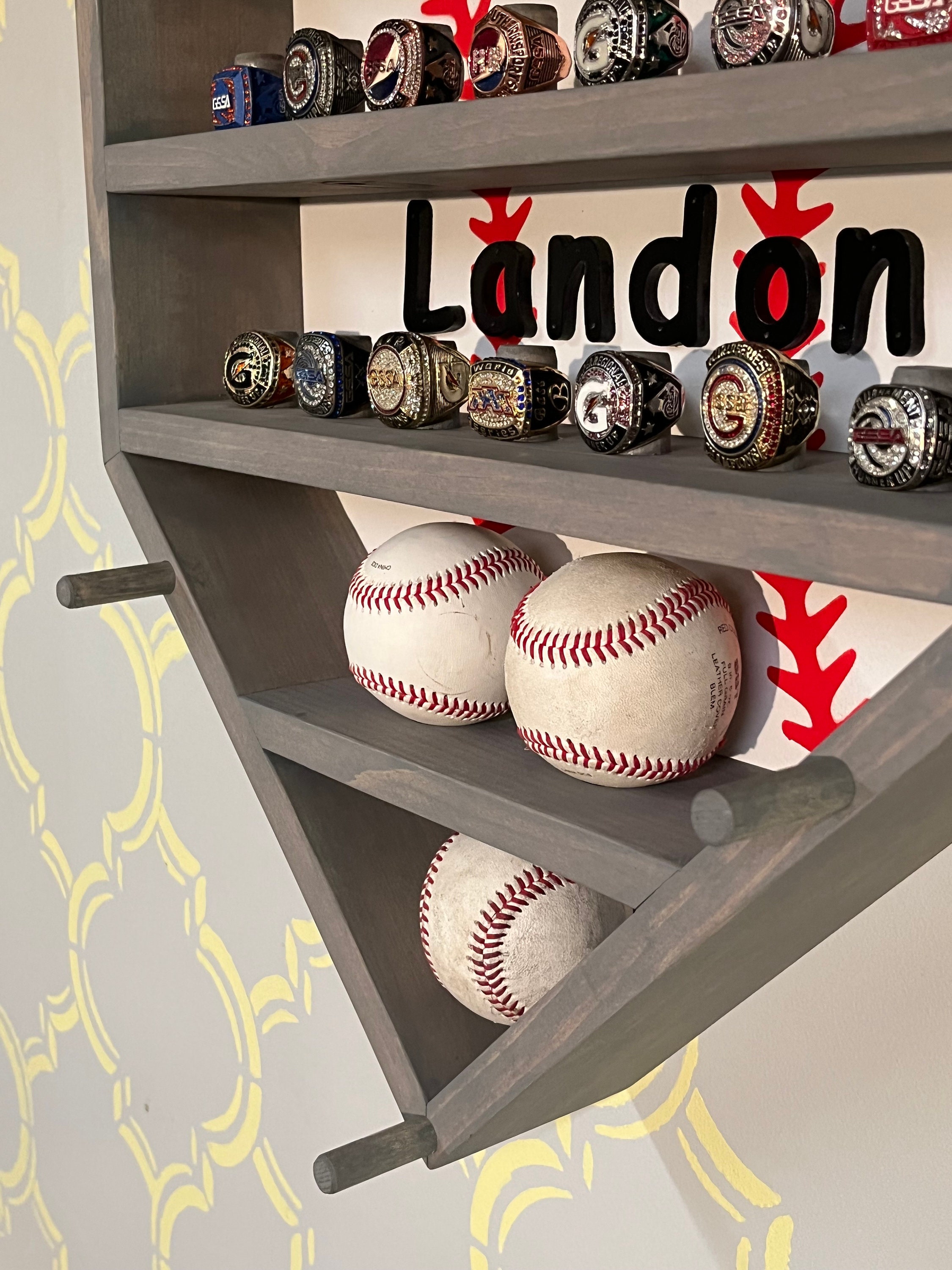 Homeplate Ring & Baseball Showcase jr - Etsy