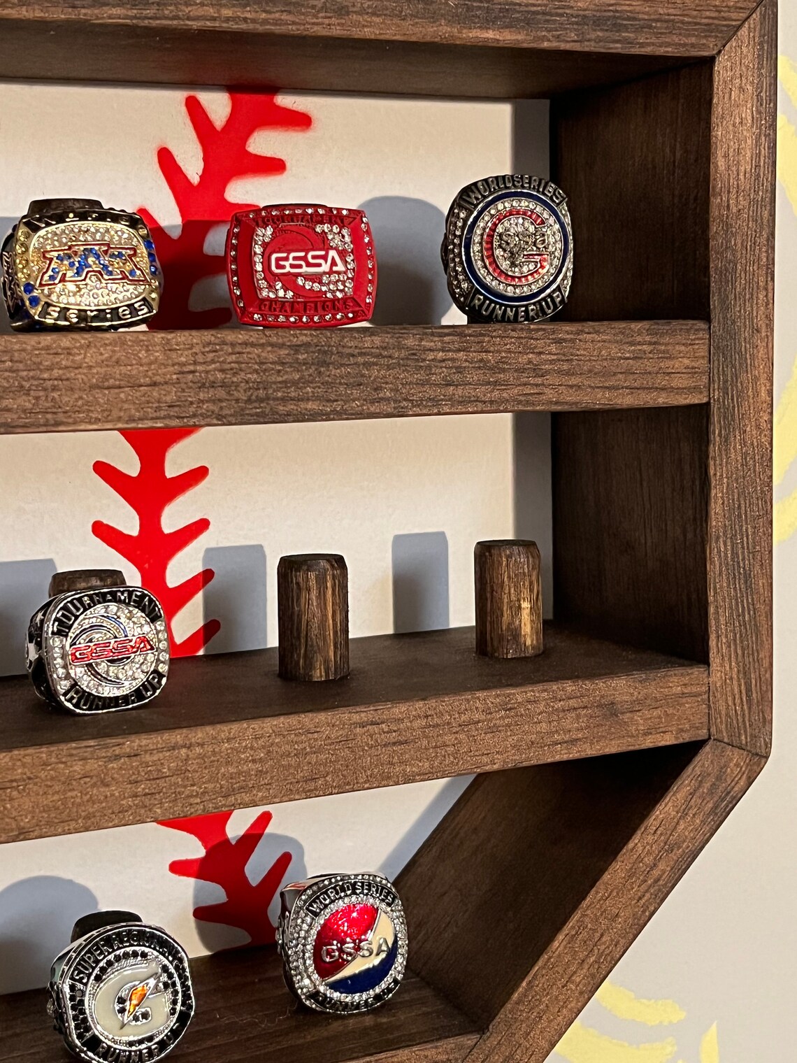 Baseball Ring Display mini - Etsy