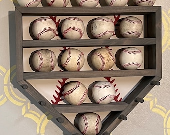 Baseball Display Shelf Sizes 5 to 60 Balls - Etsy