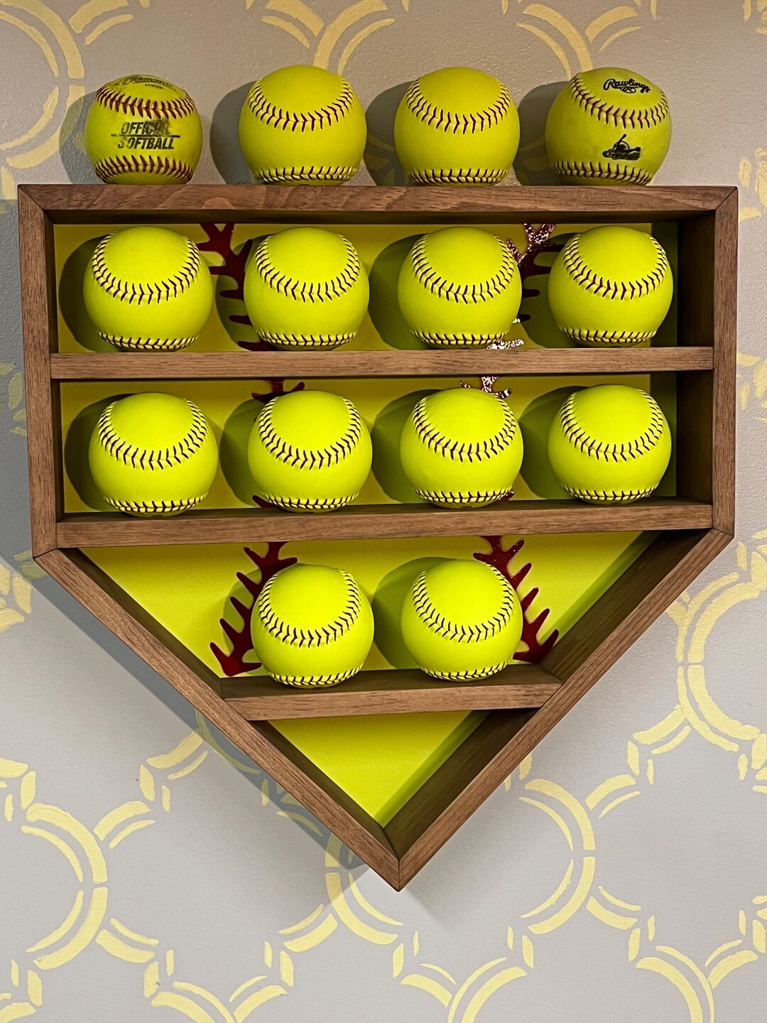 Softball Home Plate Display (SB1) - Etsy