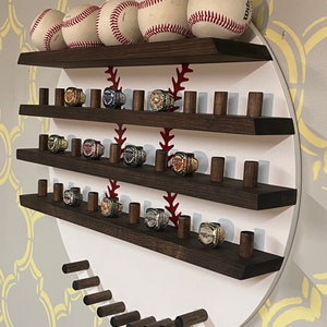 Round Baseball Ring and Medal Display (BASEBR) - Etsy
