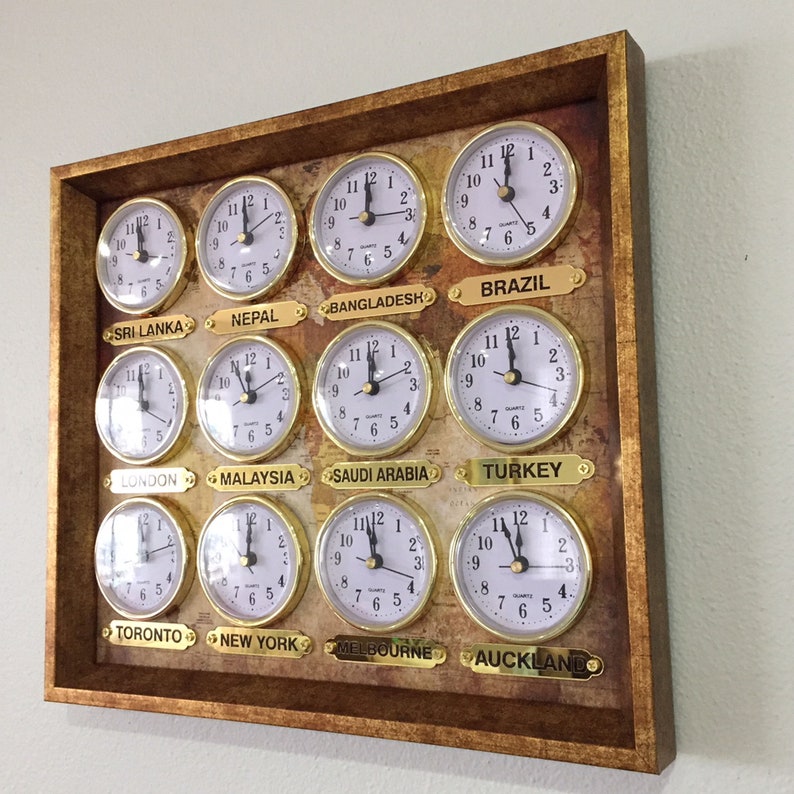 12 Zone Clocks. Multi Zone Times. Time Zone Clock. Custom Time Zone ...