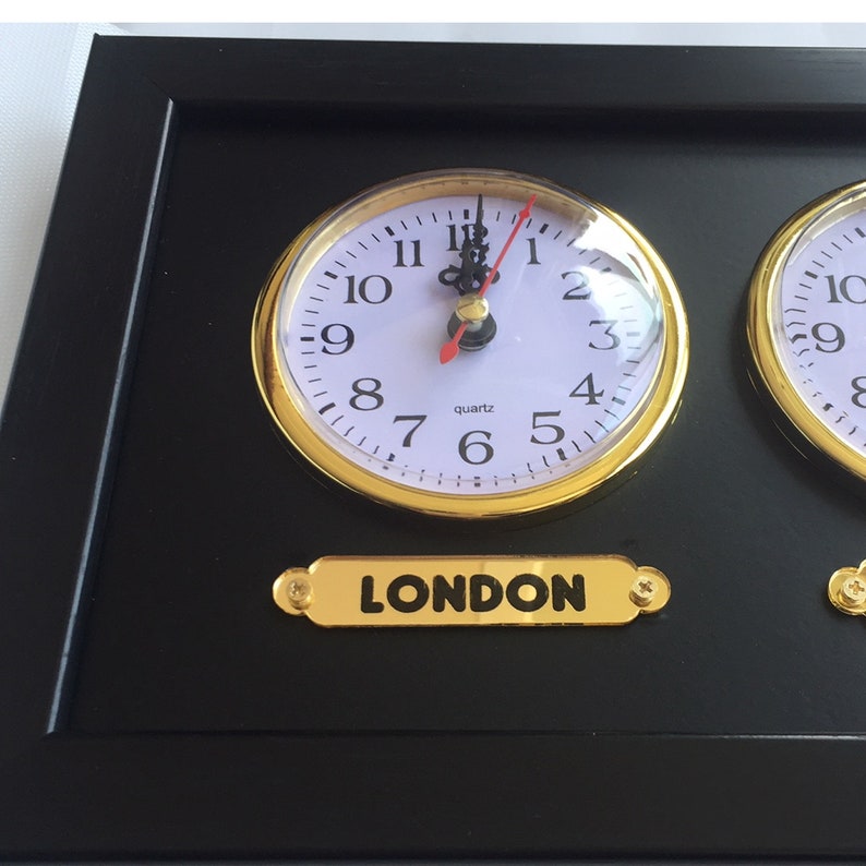 Multi Zone Clock. Custom Time Zone. You Can Print the Name, Region or ...