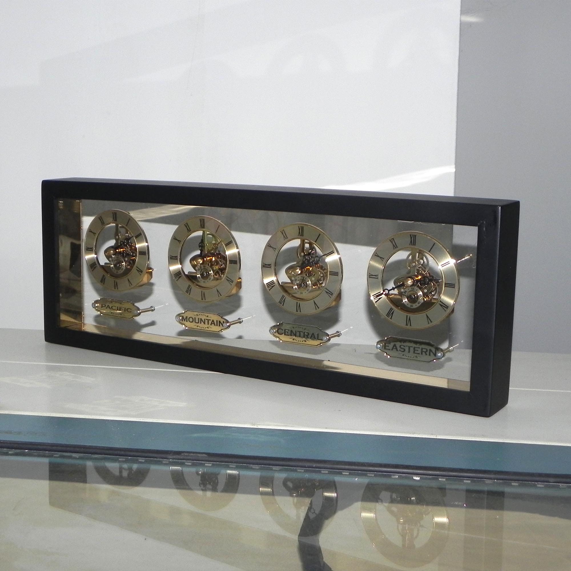 Transparent Background, Four Zone Gear Wall Clock. Customizable 4 Zone ...