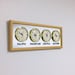 4 Zone Clock With Mirror. You Can Print the Name, Region or City You ...