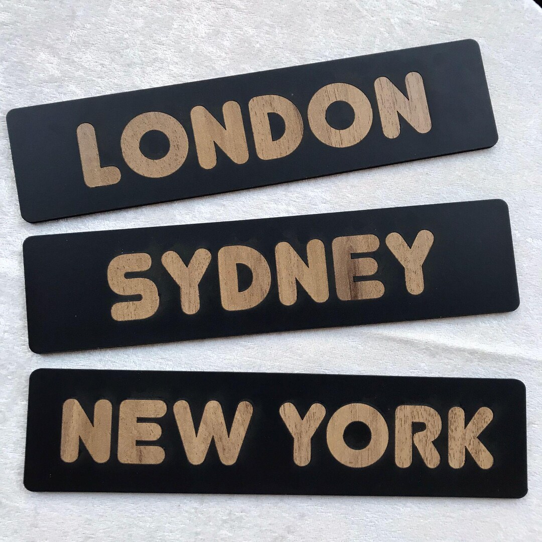 World Time Sign, Time Zone Clock Signs, Wood Sign for Wall, Time ...