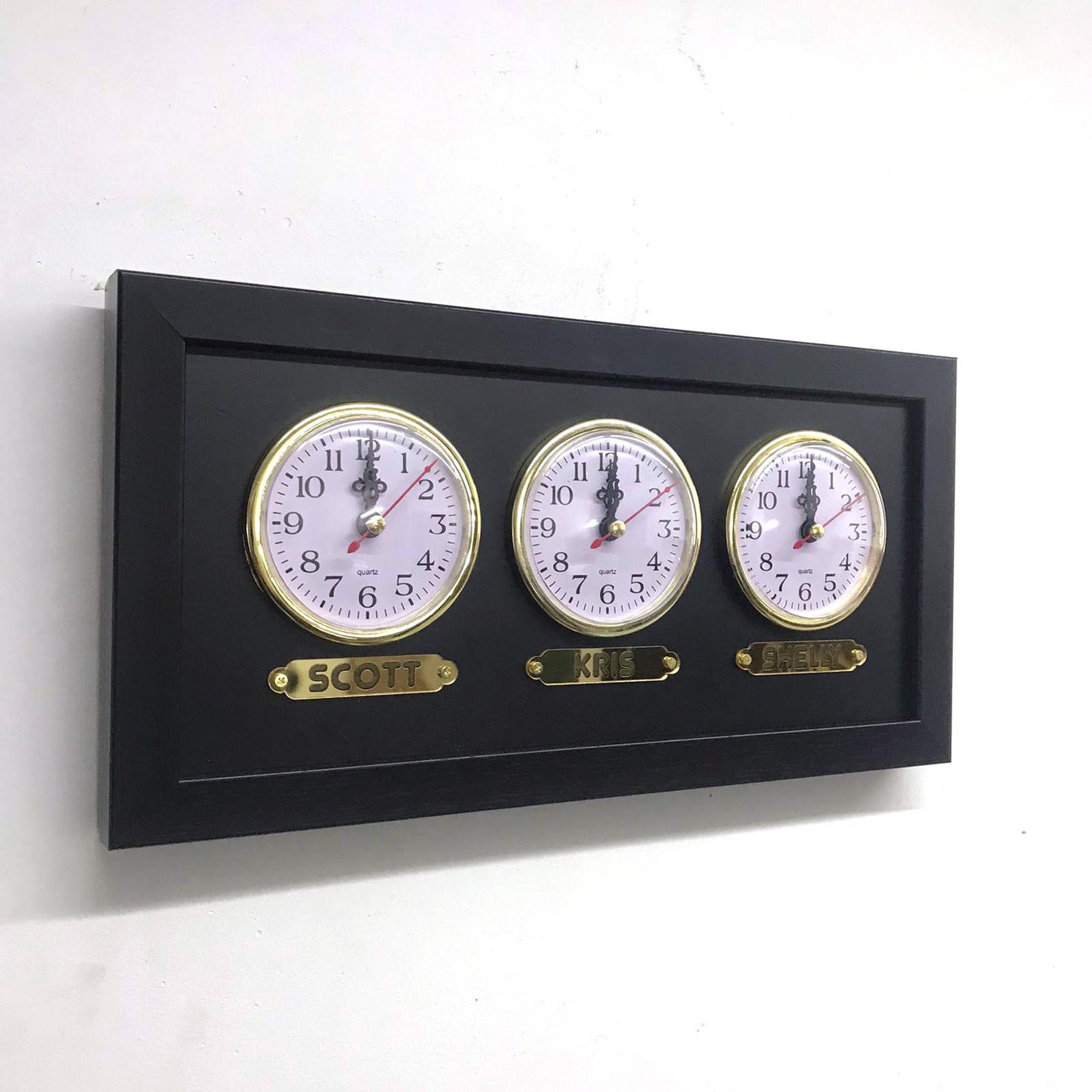 Multi Zone Clock. Custom Time Zone. You Can Print the Name, Region or ...