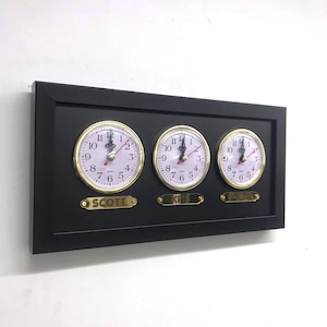 Multi Zone Clock. Custom Time Zone. You Can Print the Name, Region or ...