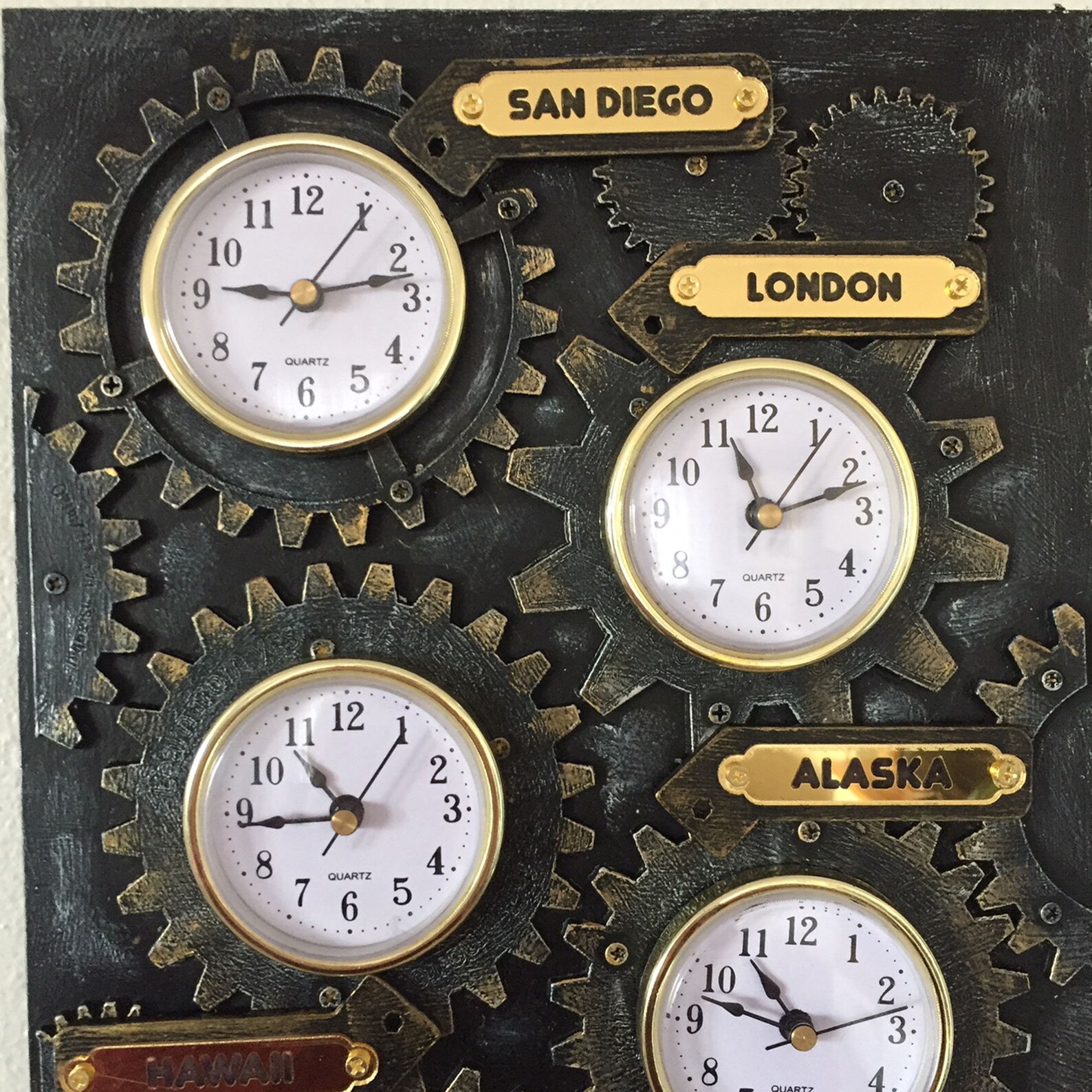 Multi Time Zone Wall Clock at Helen Byrne blog