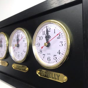 Multi Zone Clock. Custom Time Zone. You Can Print the Name, Region or ...