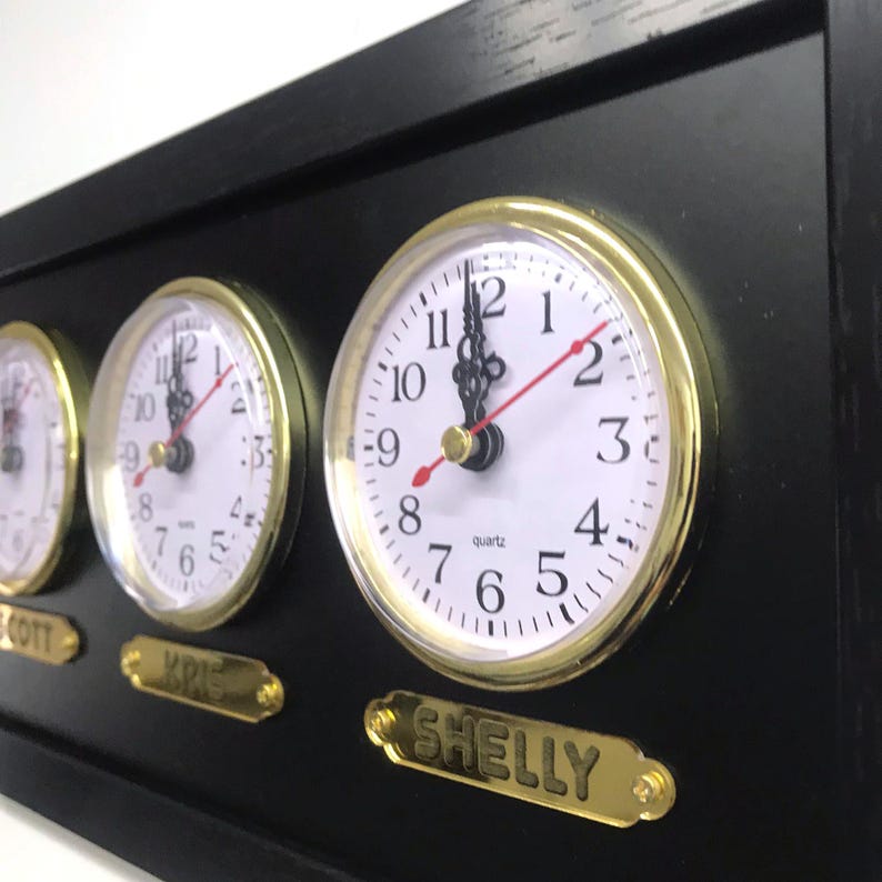 Multi Zone Clock. Custom Time Zone. You Can Print the Name, Region or ...