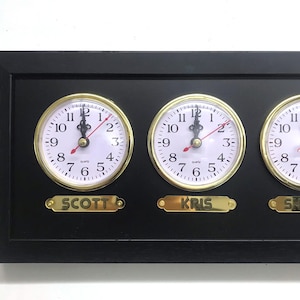 Multi Zone Clock. Custom Time Zone. You Can Print the Name, Region or ...