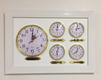 4 Zone Clock - Etsy