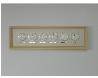 Multi Time Zone Clock - Etsy