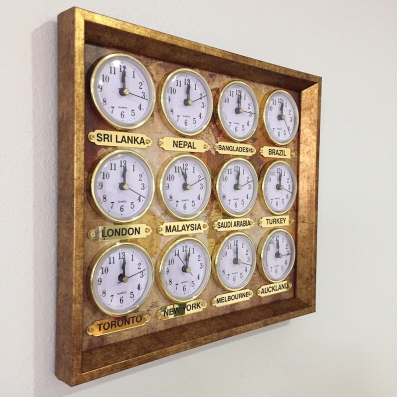 12 Zone Clocks. Multi Zone Times. Time Zone Clock. Custom Time Zone ...