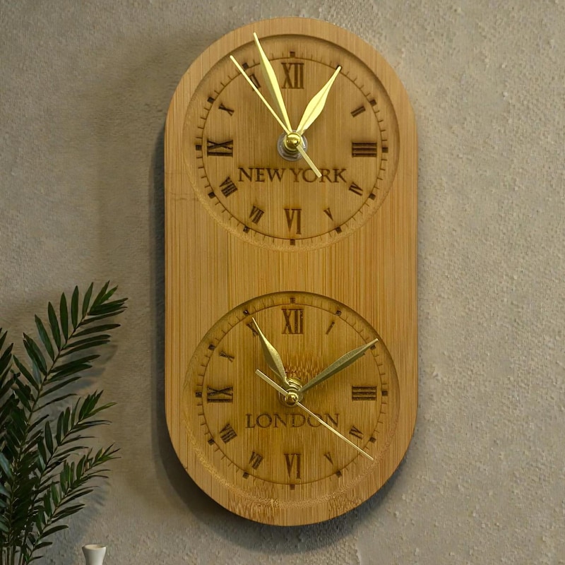 Bamboo Clock - Etsy