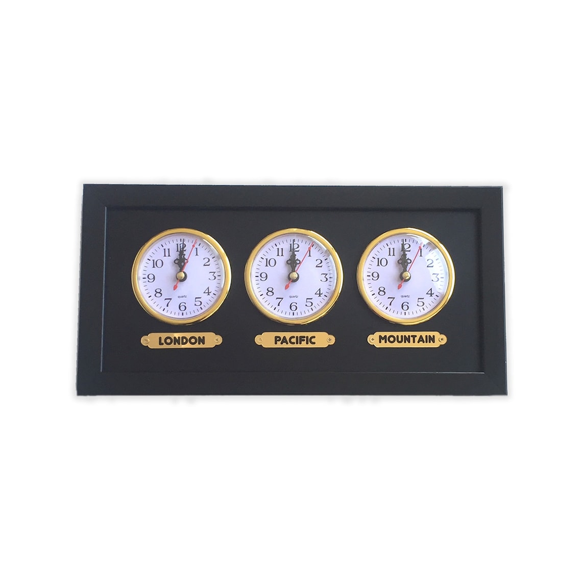 Multi Zone Clock. Custom Time Zone. You Can Print the Name, Region or ...