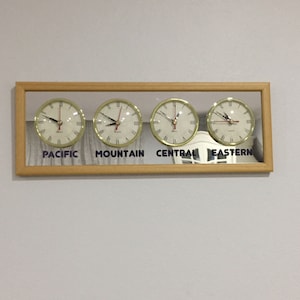 4 Zone Clock With Mirror. You Can Print the Name, Region or City You ...