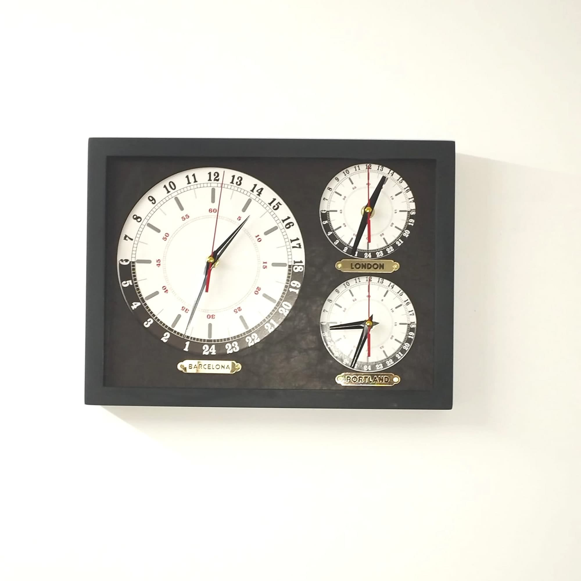 3 Zone Clock With 24-hour Zones. 24 Hour 3 Zone Wall Clock.. Multiple ...