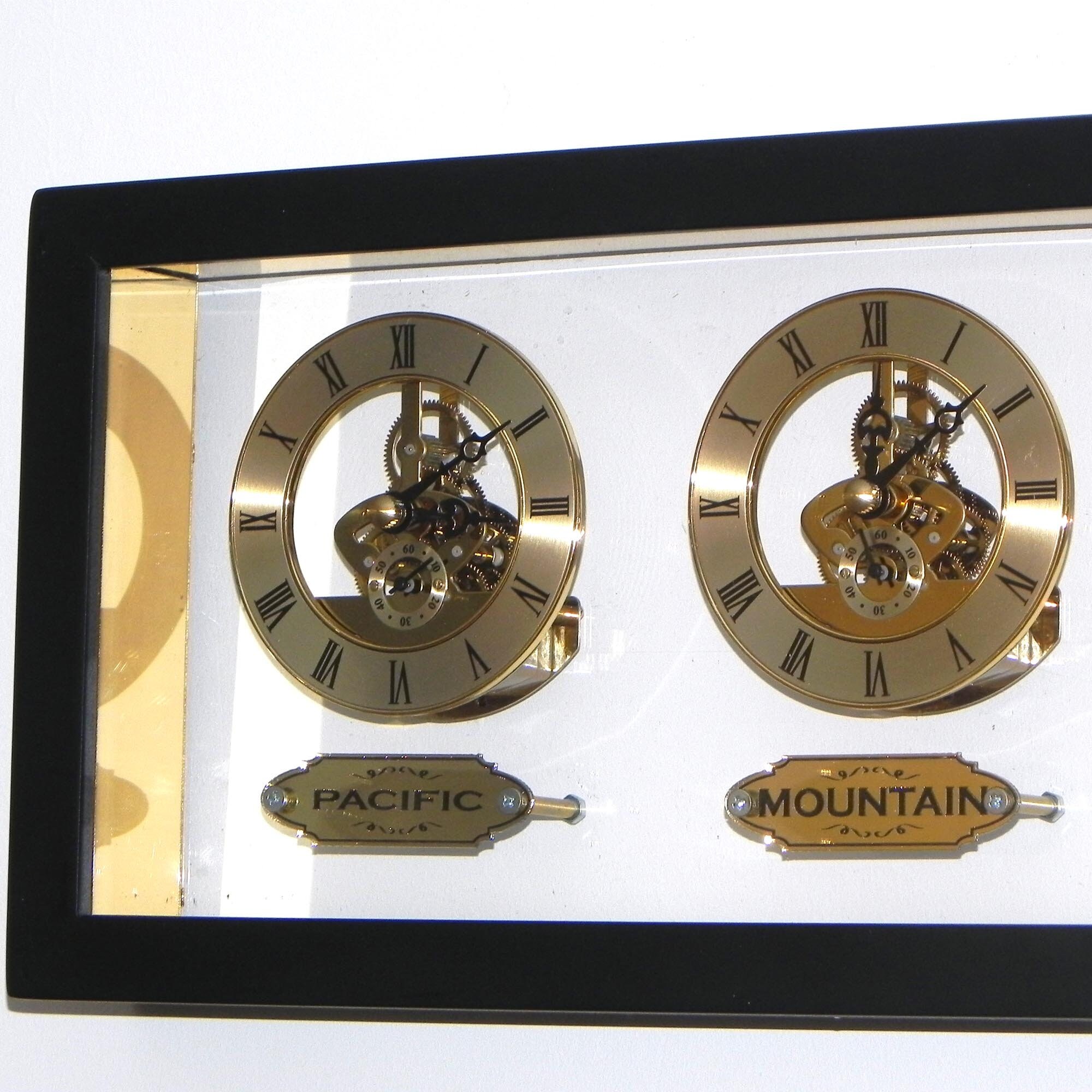 Transparent Background, Four Zone Gear Wall Clock. Customizable 4 Zone ...