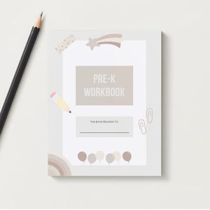 Pre-k Workbook //get Ready for Kindergarten - Etsy
