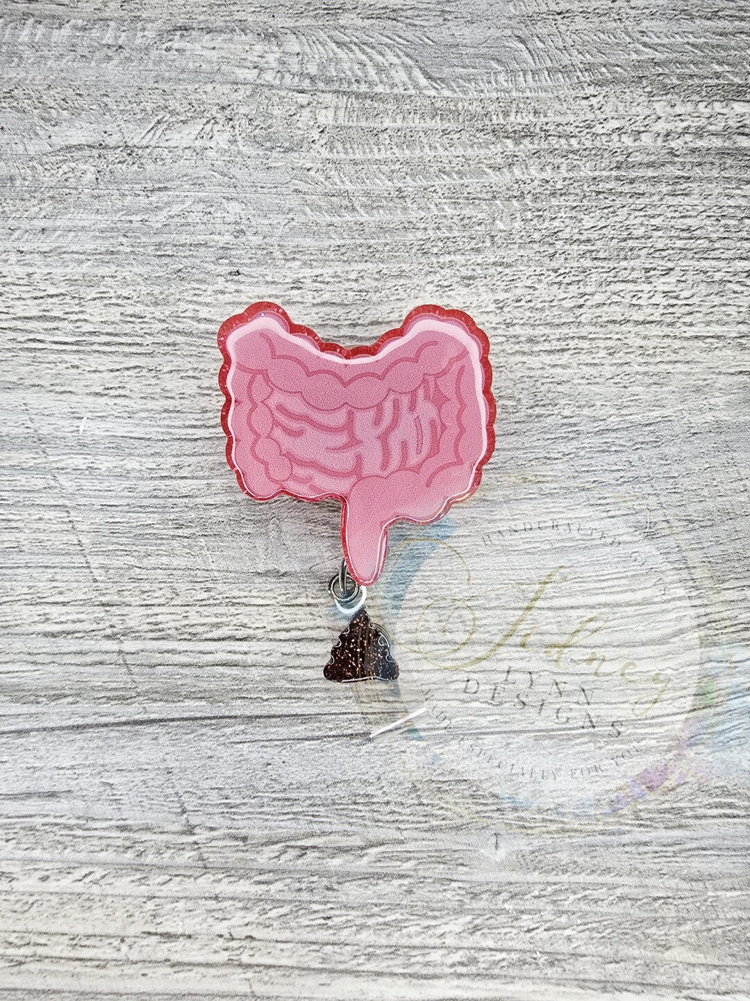 Intestines W/tiny Poop Badge Reel - Etsy